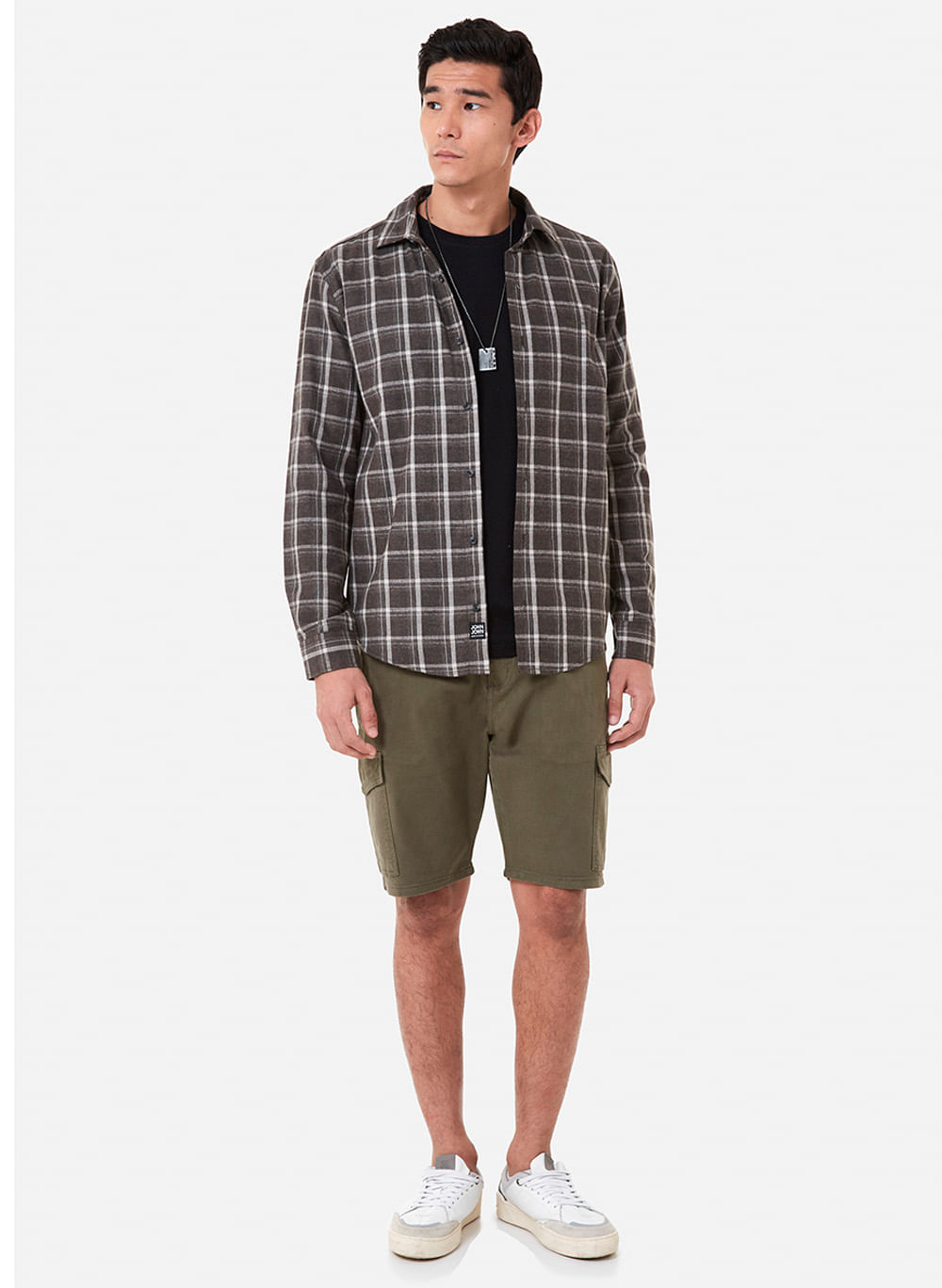 Camisa Regular Raphael John John Masculina - John John | Loja Online