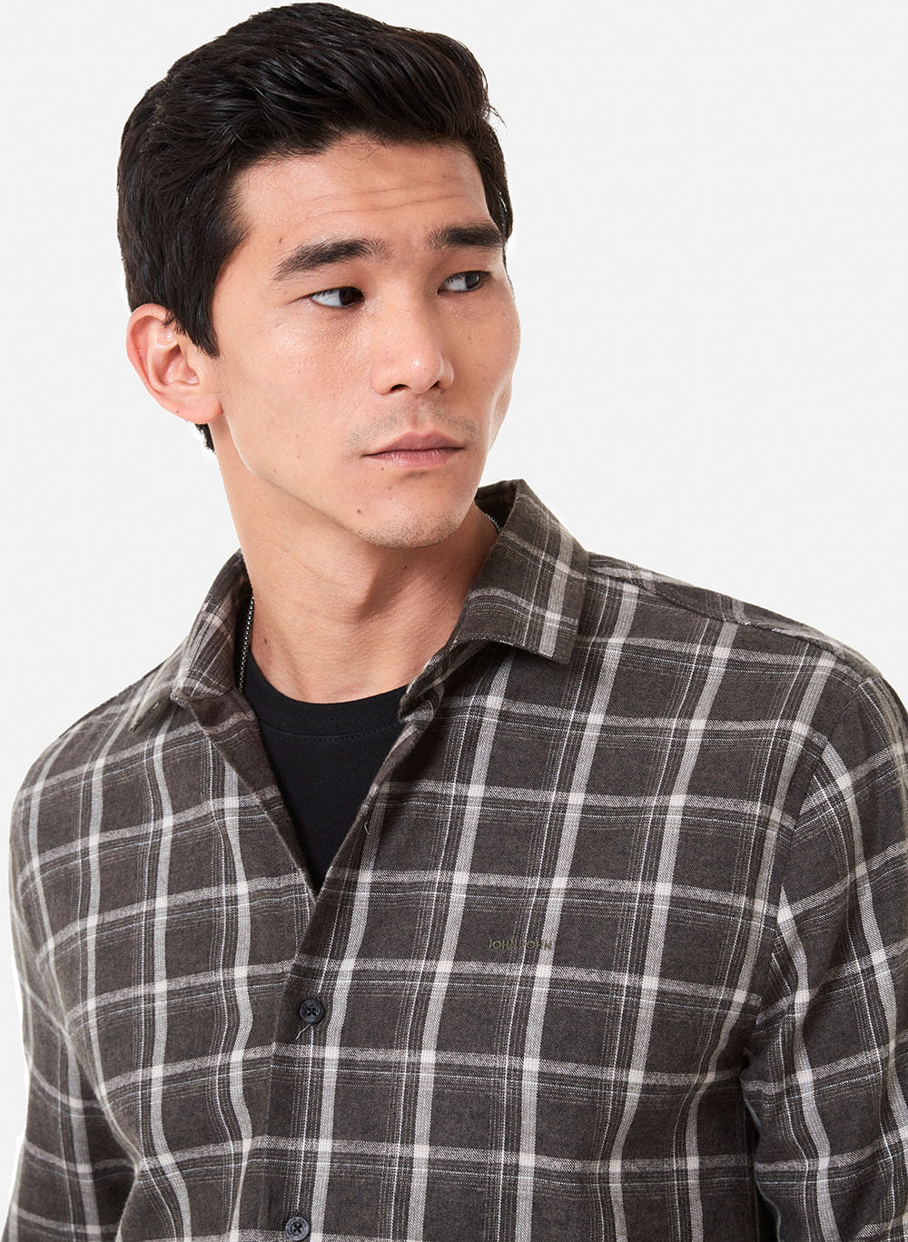 Camisa Regular Raphael John John Masculina - John John | Loja Online