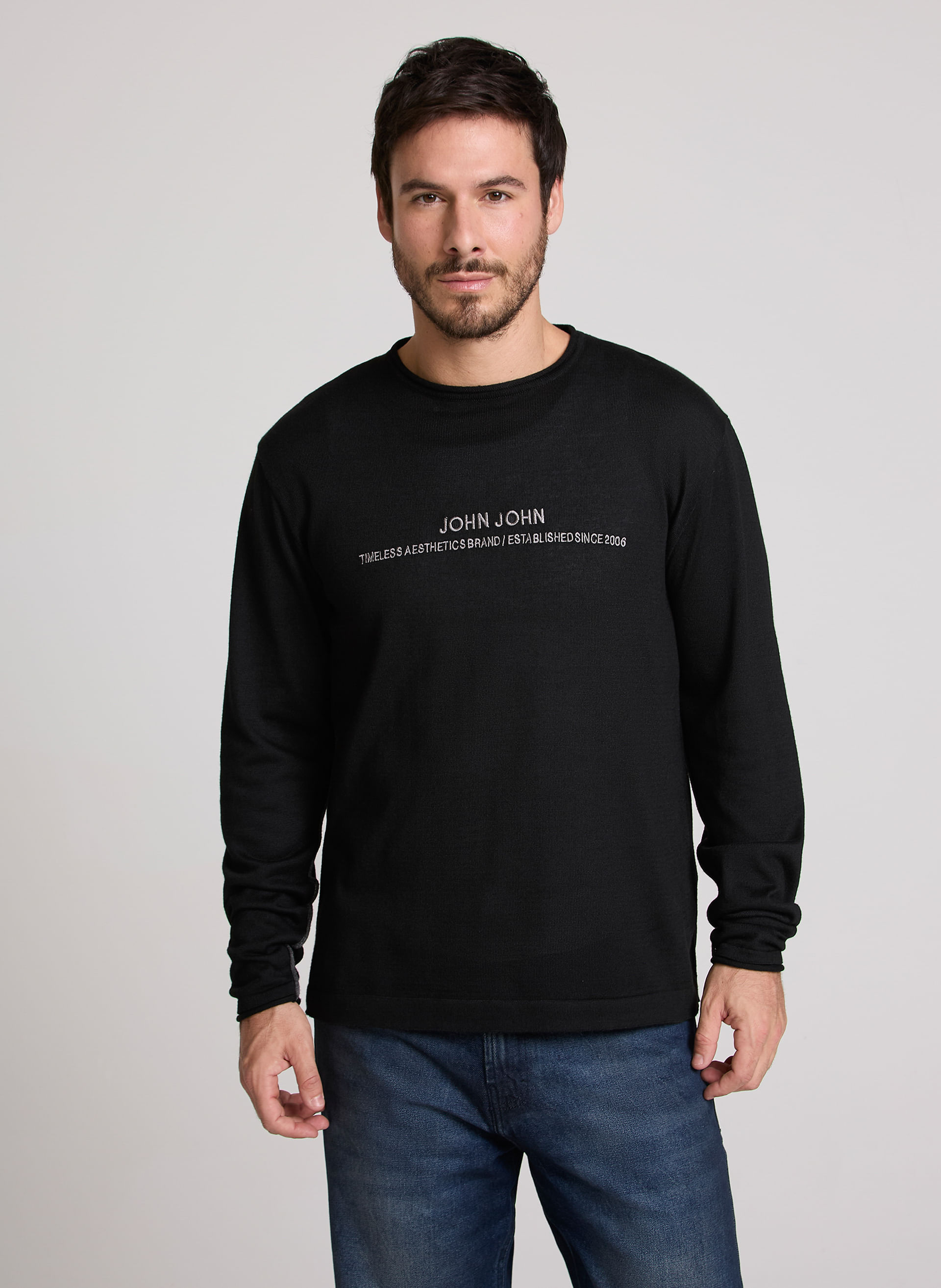 Tricot Relaxed Fit John Code John John Masculino - John John | Loja Online